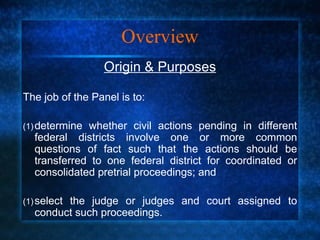 Mass Torts and Multidistrict Litigation (MDL) | PPT | Legal Services ...