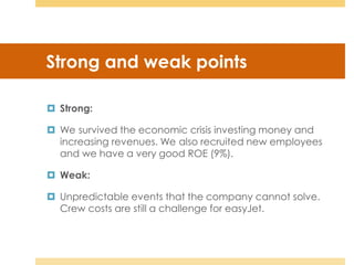 Mtm ix business analysis project work_easyjet | PDF