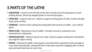INTRODUCTION TO LATHE | MACHINE SHOP NOTES | VIVA NOTES | PPTX