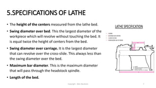 INTRODUCTION TO LATHE | MACHINE SHOP NOTES | VIVA NOTES | PPTX