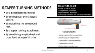 INTRODUCTION TO LATHE | MACHINE SHOP NOTES | VIVA NOTES | PPTX