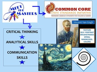 Meet the Masters Overview: Art Curriculum for Elementary Schools | PPTX