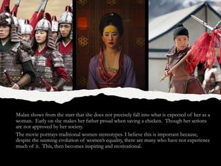 Lessons from movie Mulan | PDF