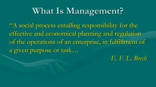 Management For The New Managers | PPT