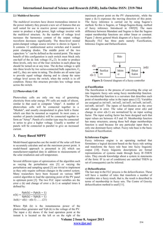 Fuzzy Logic based Maximum Power Point Tracker in Photovoltaic Cell | PDF