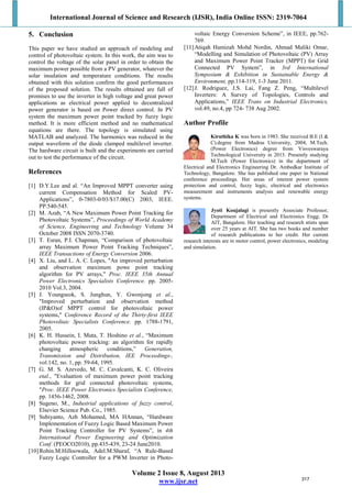 Fuzzy Logic based Maximum Power Point Tracker in Photovoltaic Cell | PDF