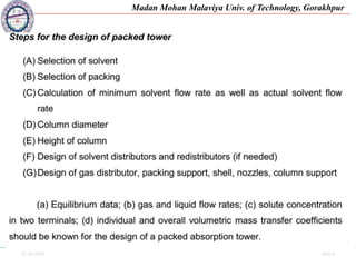 MTO-absorptionLec by mmmut chemical engineering department. | PPTX