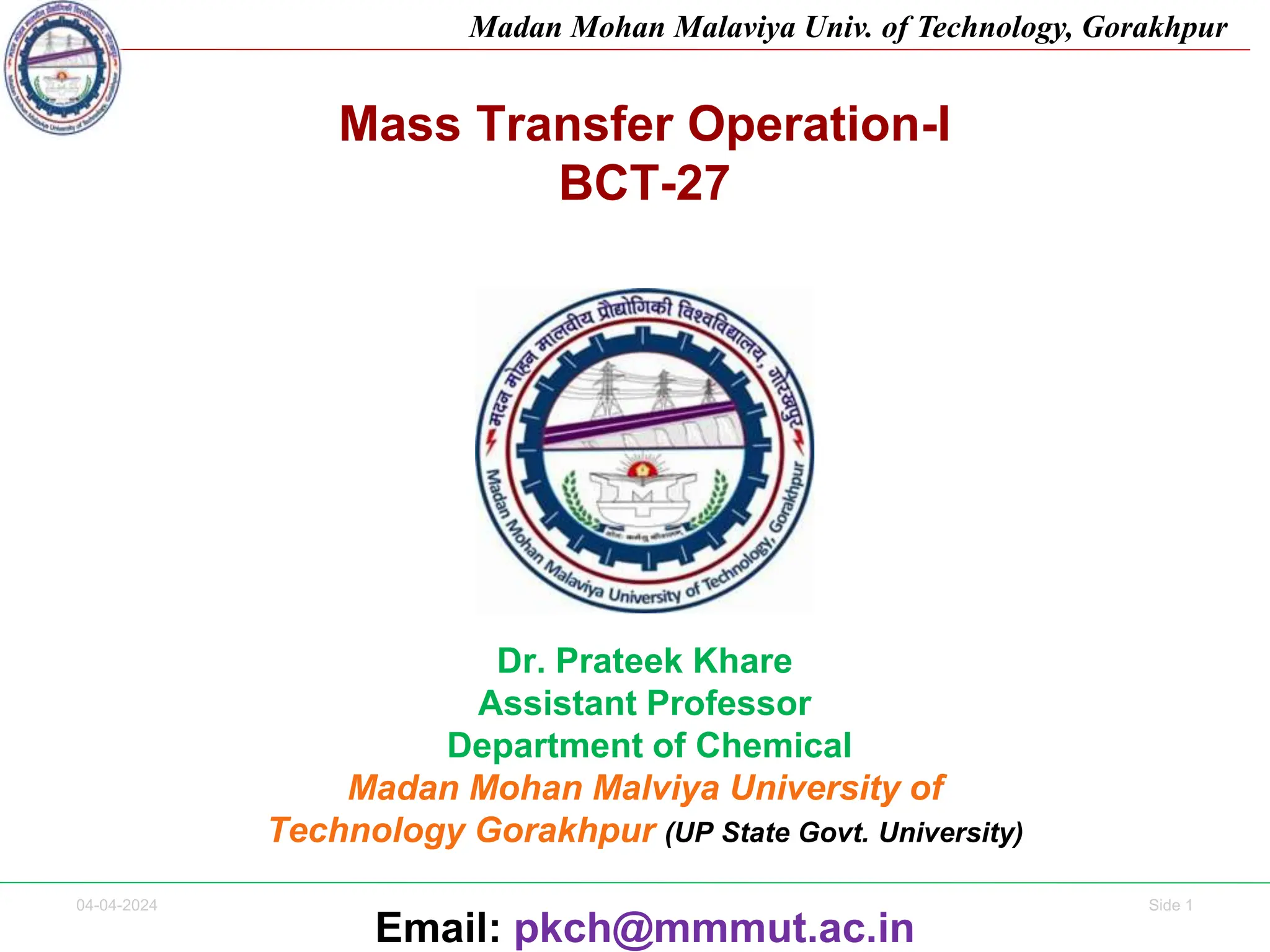 Mass Transfer Operation Lecture series -Lec6B.pptx
