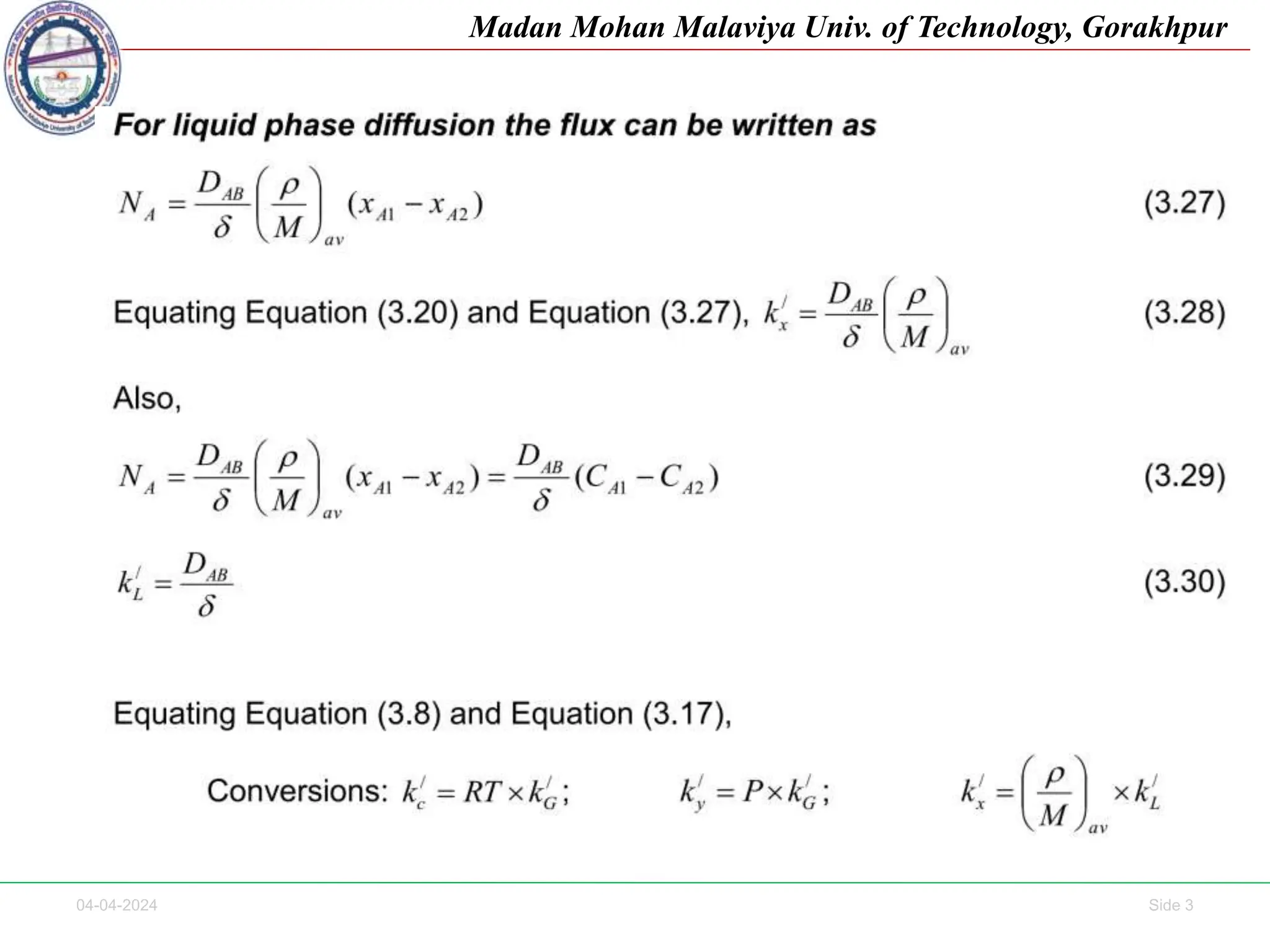 Mass Transfer Operation Lecture series -Lec6B.pptx