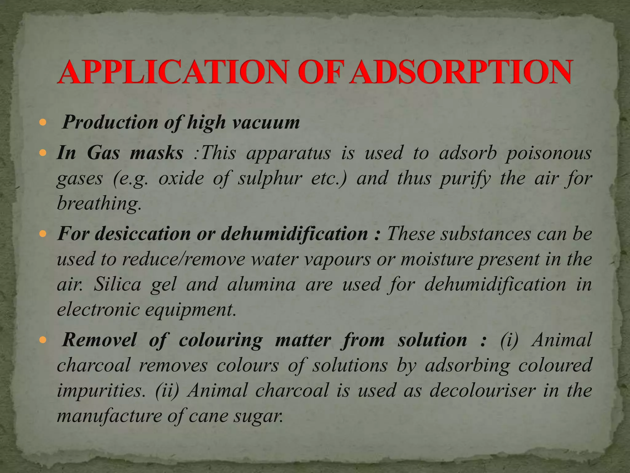 Adsorption - Basics | PPTX