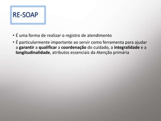 Método Clínico Centrado na Pessoa Registro Clínico – RCOP SOAP - CIAP ...