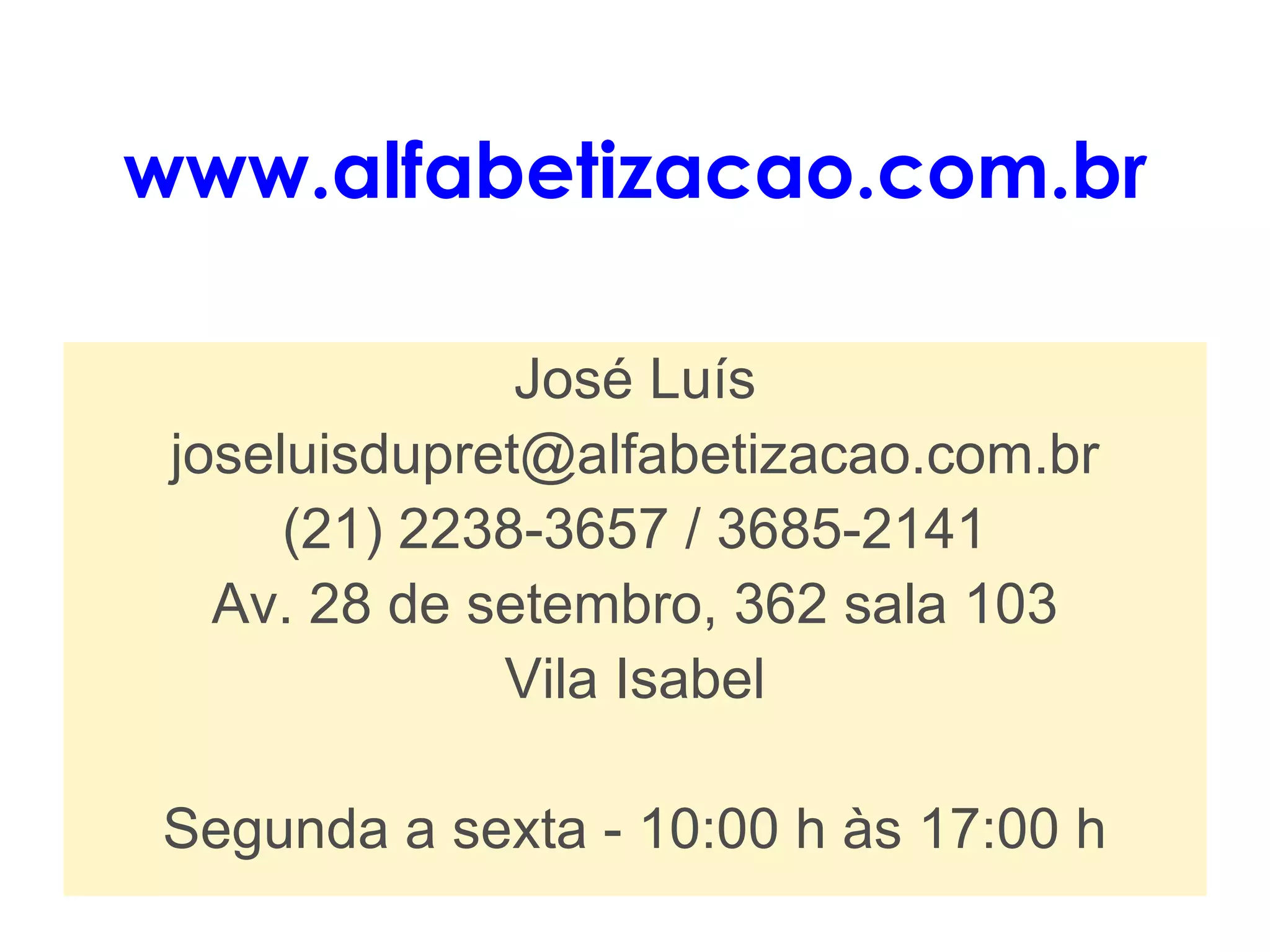 Método de alfabetização léa dupret simpósio | PPT
