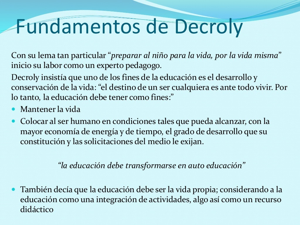 Método Decroly