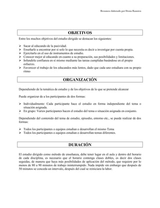 Método de estudio dirigido | PDF