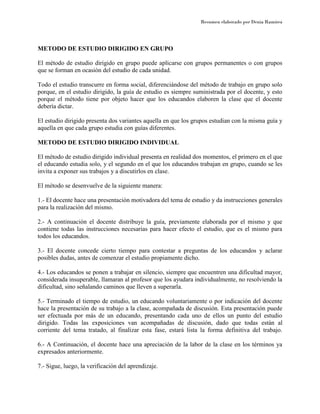 Método de estudio dirigido | PDF