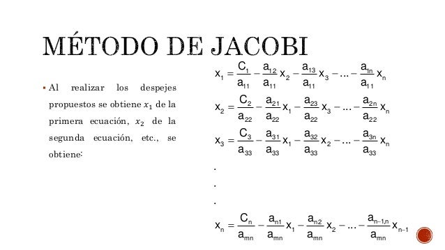 Método de jacobi