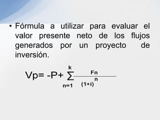 Método del valor presente | PPTX