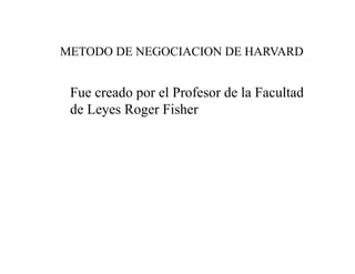 Método de Negociación de Harvard Roger Fisher resumido.pdf