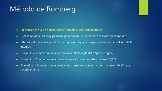 Método De Romberg