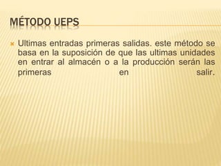 VALUACION DE INVENTARIOS | PPTX