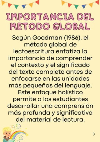 UNL-- Método Global de la lectoescritura | PDF