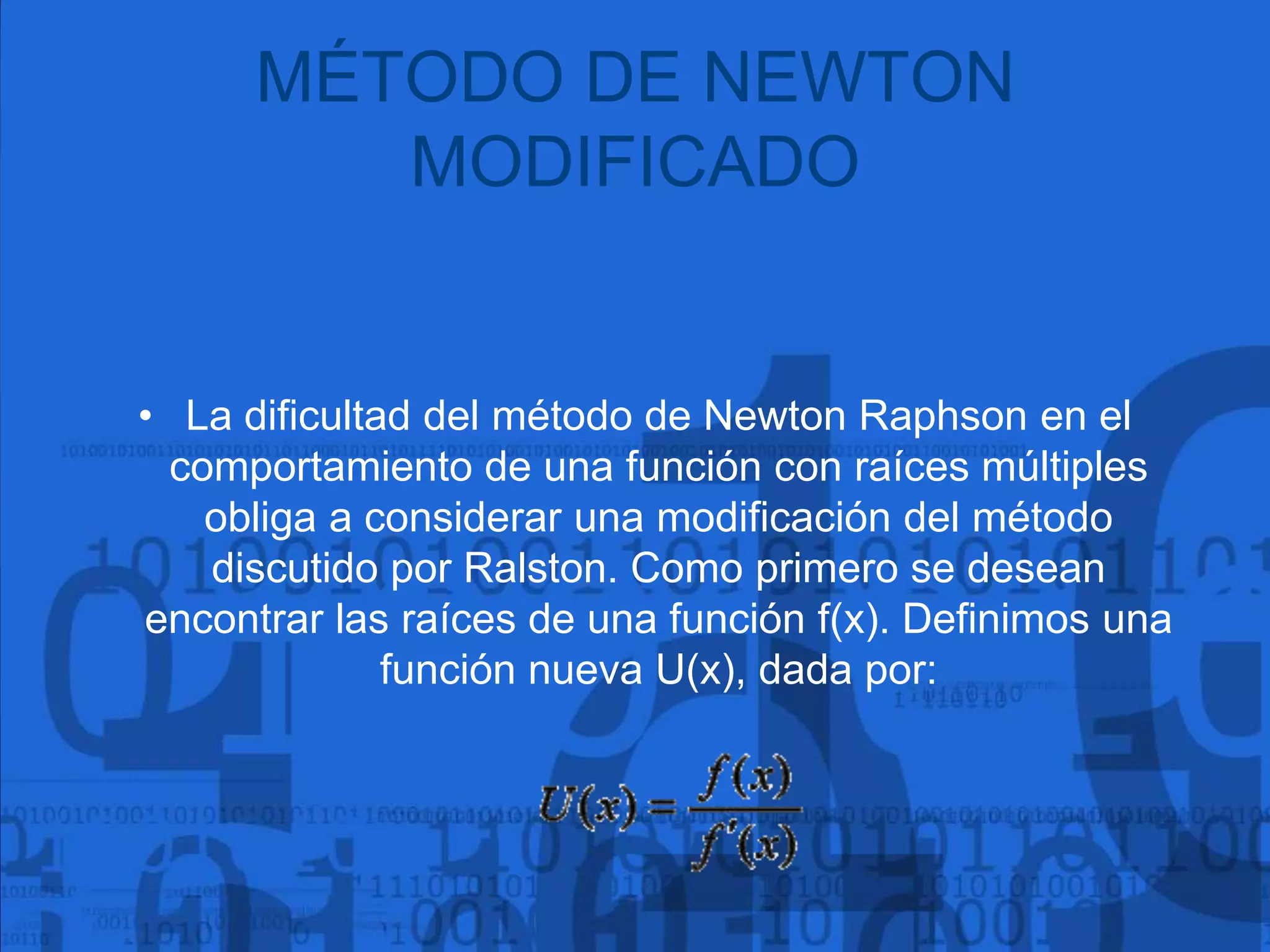 Método newton modificado | PPTX | Science