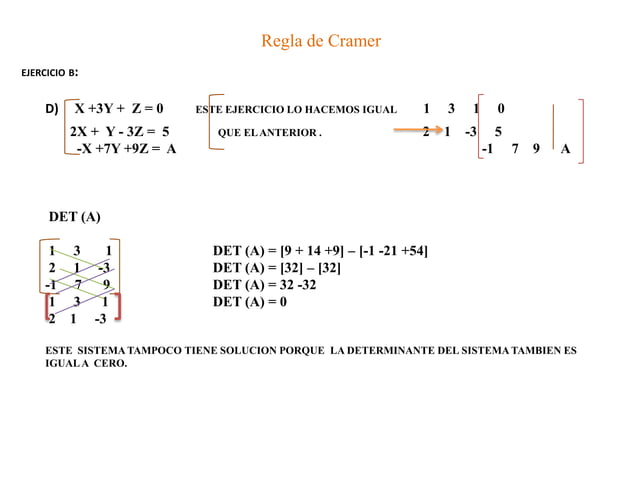 Método regla de cramer | PPTX