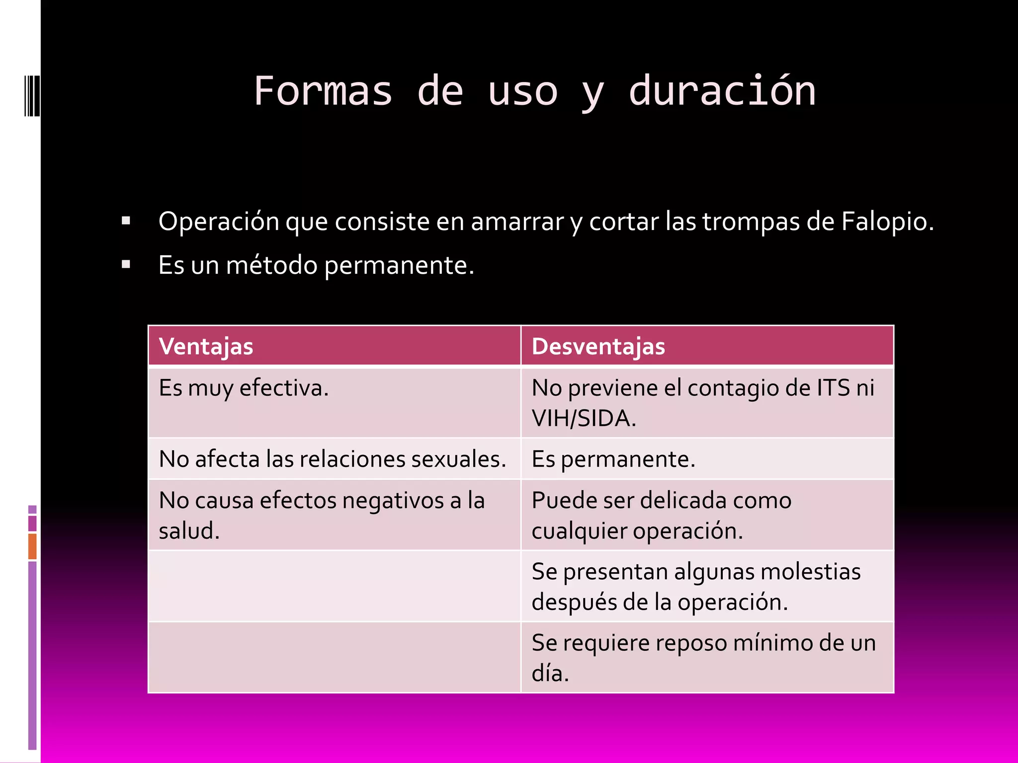 Métodos anticonceptivos definitivos | PPTX