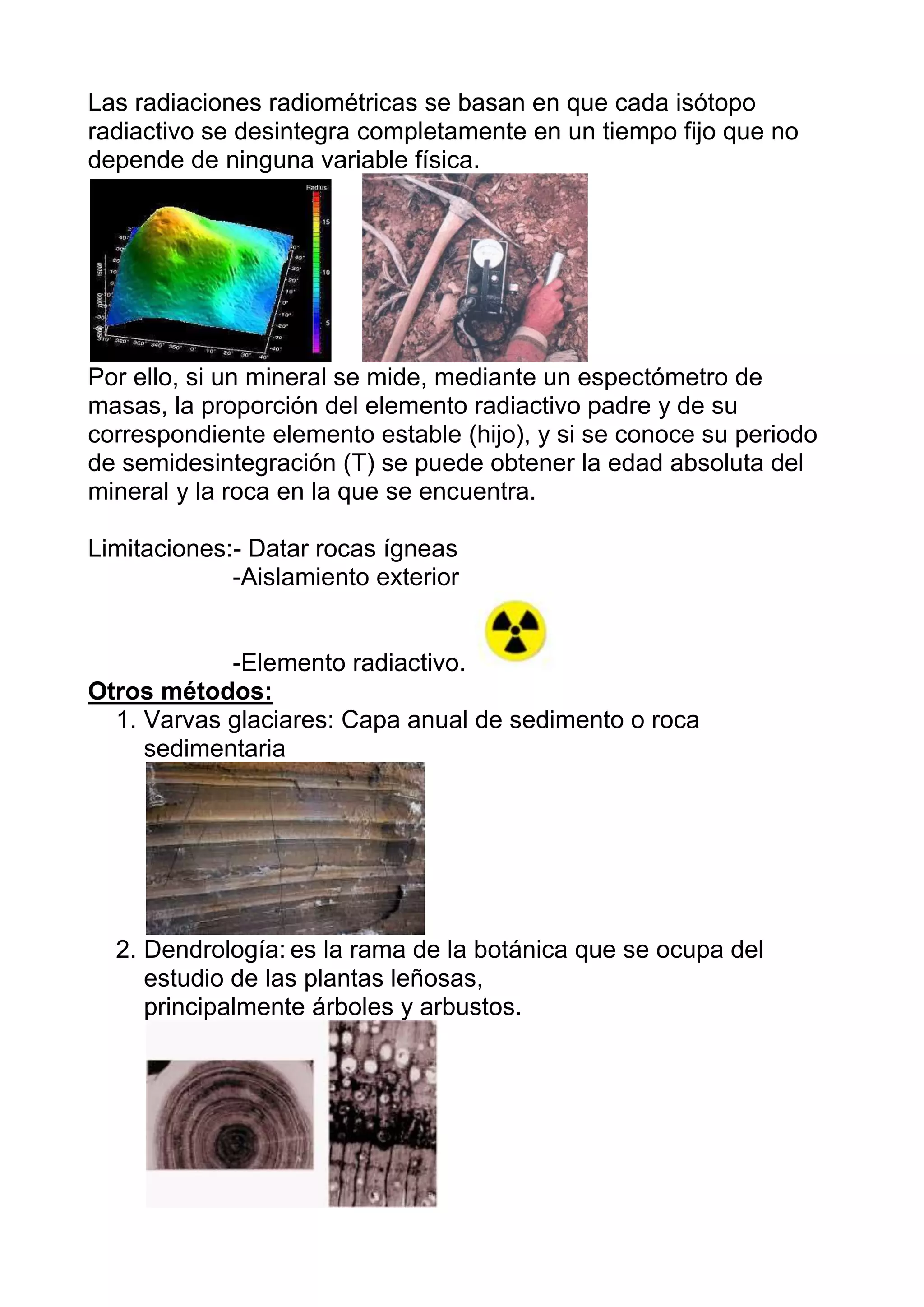 Métodos de datación | DOCX