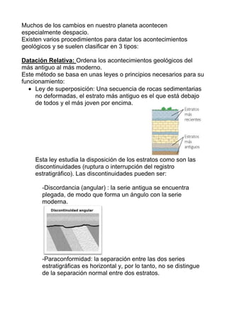 Métodos de datación | DOCX