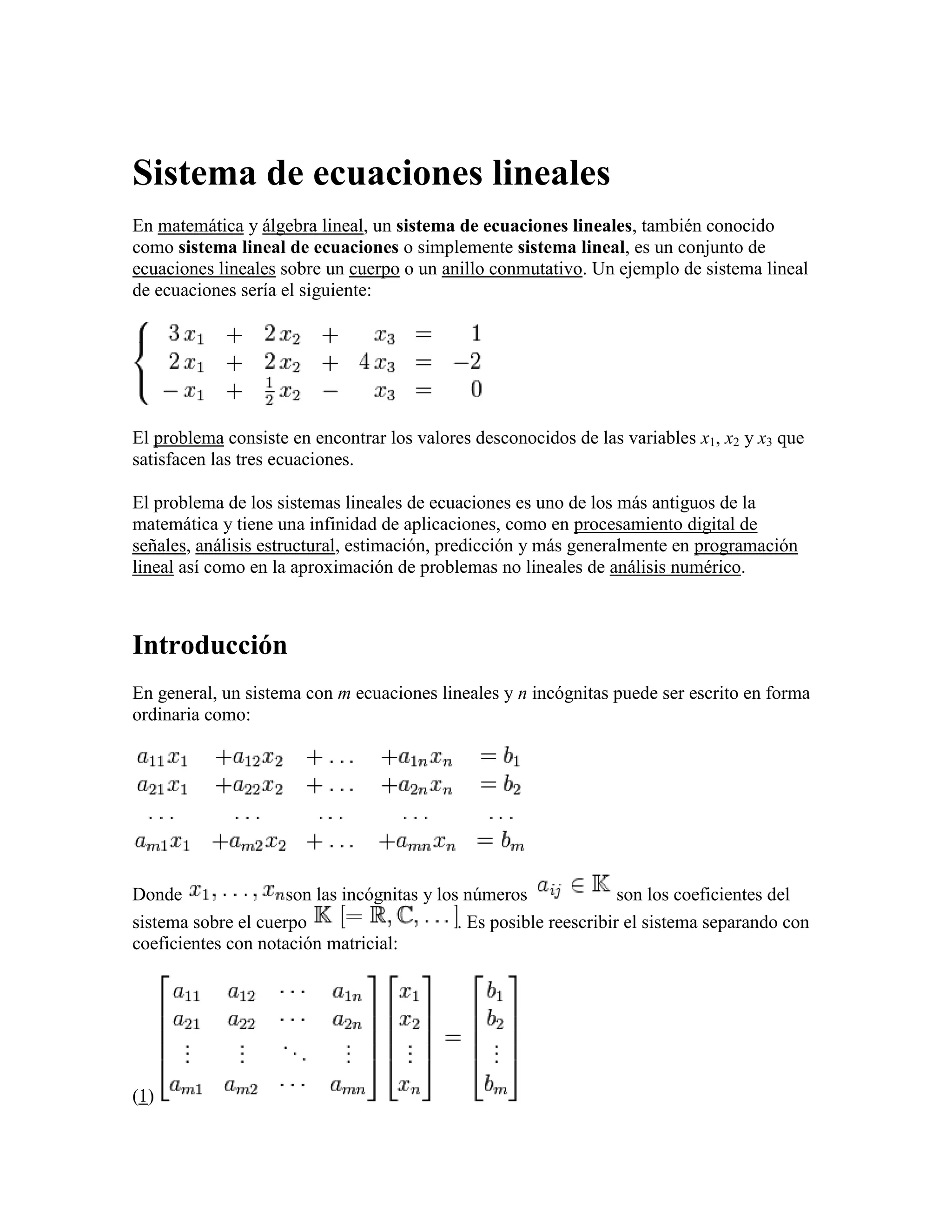 Métodos directos para solución de sistemas ecuaciones lineales (2) | PDF