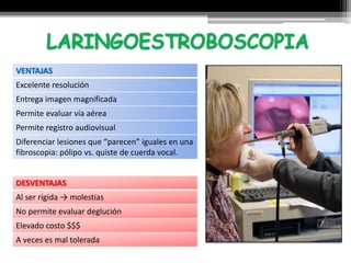 Métodos exploración laringe | PPTX