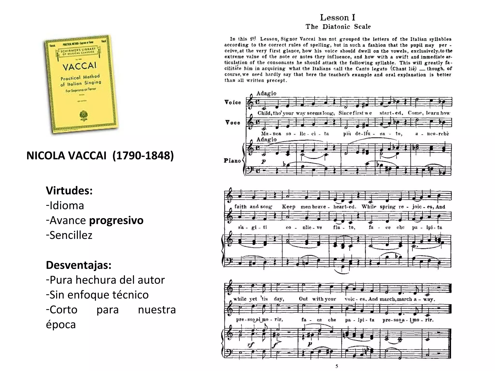 Métodos y manuales de canto | PPT