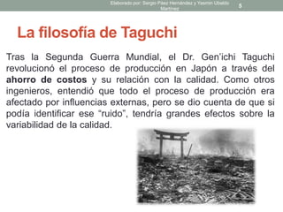 Método taguchi y función perdida de la calidad | PPTX