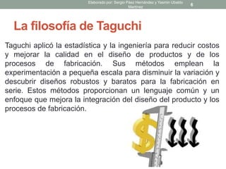Método taguchi y función perdida de la calidad | PPTX