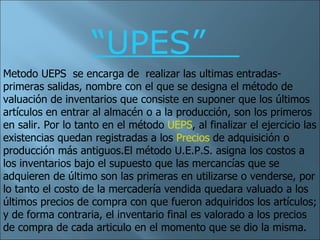 Método ueps | PPT