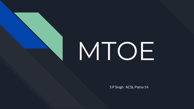 MTOE | PDF | Educational Assessment | Education
