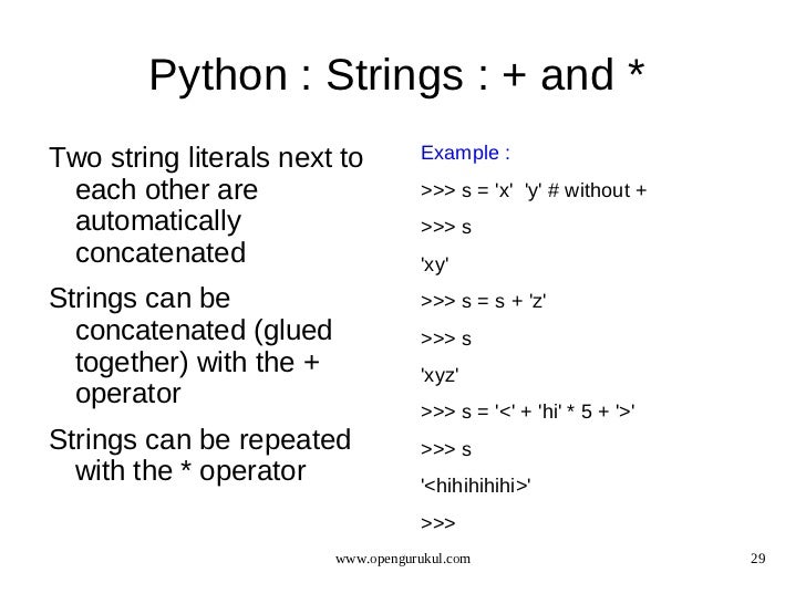 Opengurukul Language Python