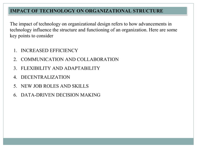 MTO__Impact of technology on organizational_ASSIGNMENT -5( 23261NC0010 ...