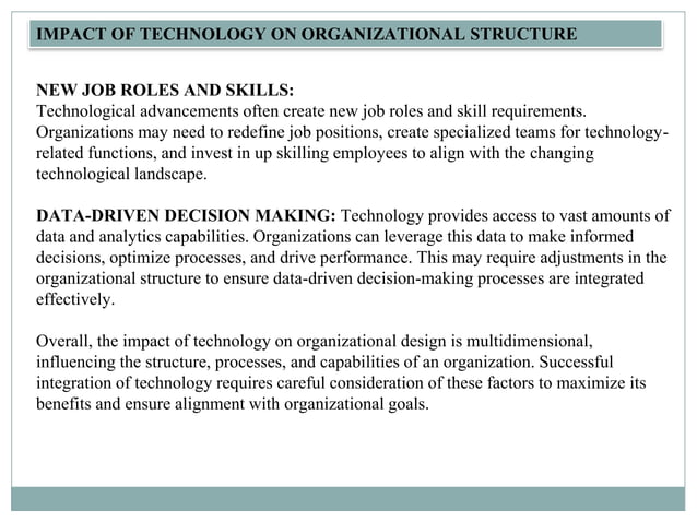 MTO__Impact of technology on organizational_ASSIGNMENT -5( 23261NC0010 ...
