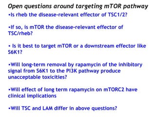 mTOR: growth regulator involved in disease | PPT