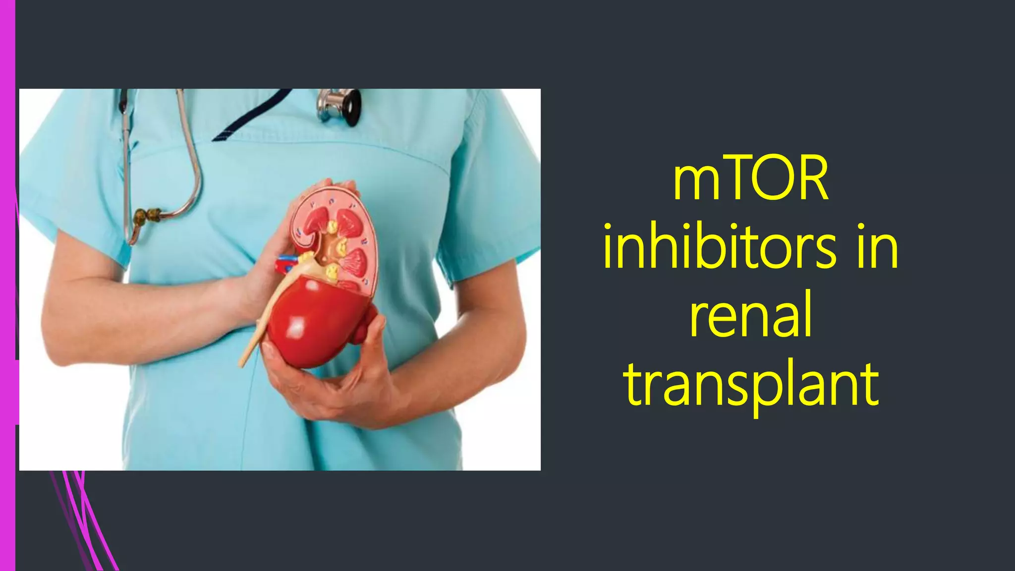 Mtor inhibitors in renal transplant | PPTX | Biological Sciences | Science