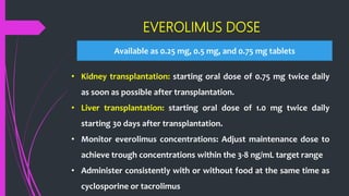 Mtor inhibitors in renal transplant | PPTX