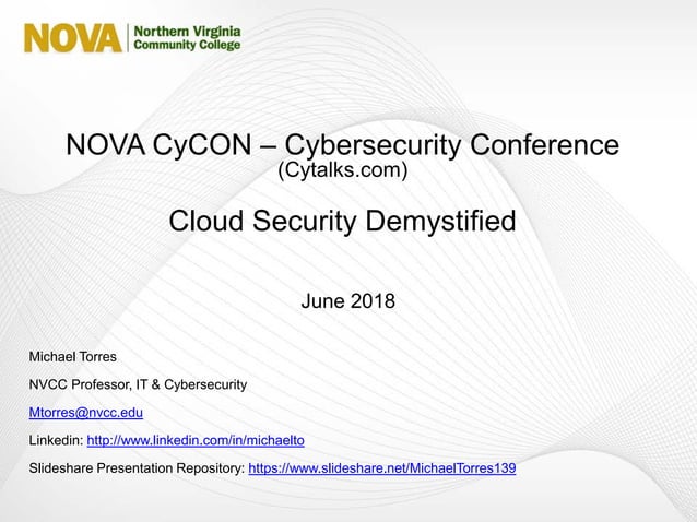 Cloud Security Demystified | PPT