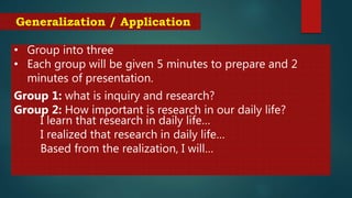 Mtot practical research 1 demonstration | PPTX