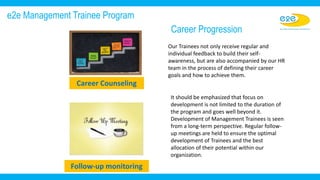 e2e - Management Trainee Program | PPTX