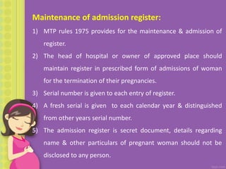 MTP as per PCI syllabus Ms. Chevale S. L. | PPT