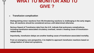 Massive Transfusion Protocol ( MTP ) HOW AND WHY ? | PPTX