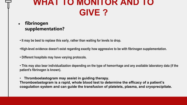 Massive Transfusion Protocol ( MTP ) HOW AND WHY ? | PPT