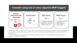 Massive transfusion protocol In emergency department | PPTX
